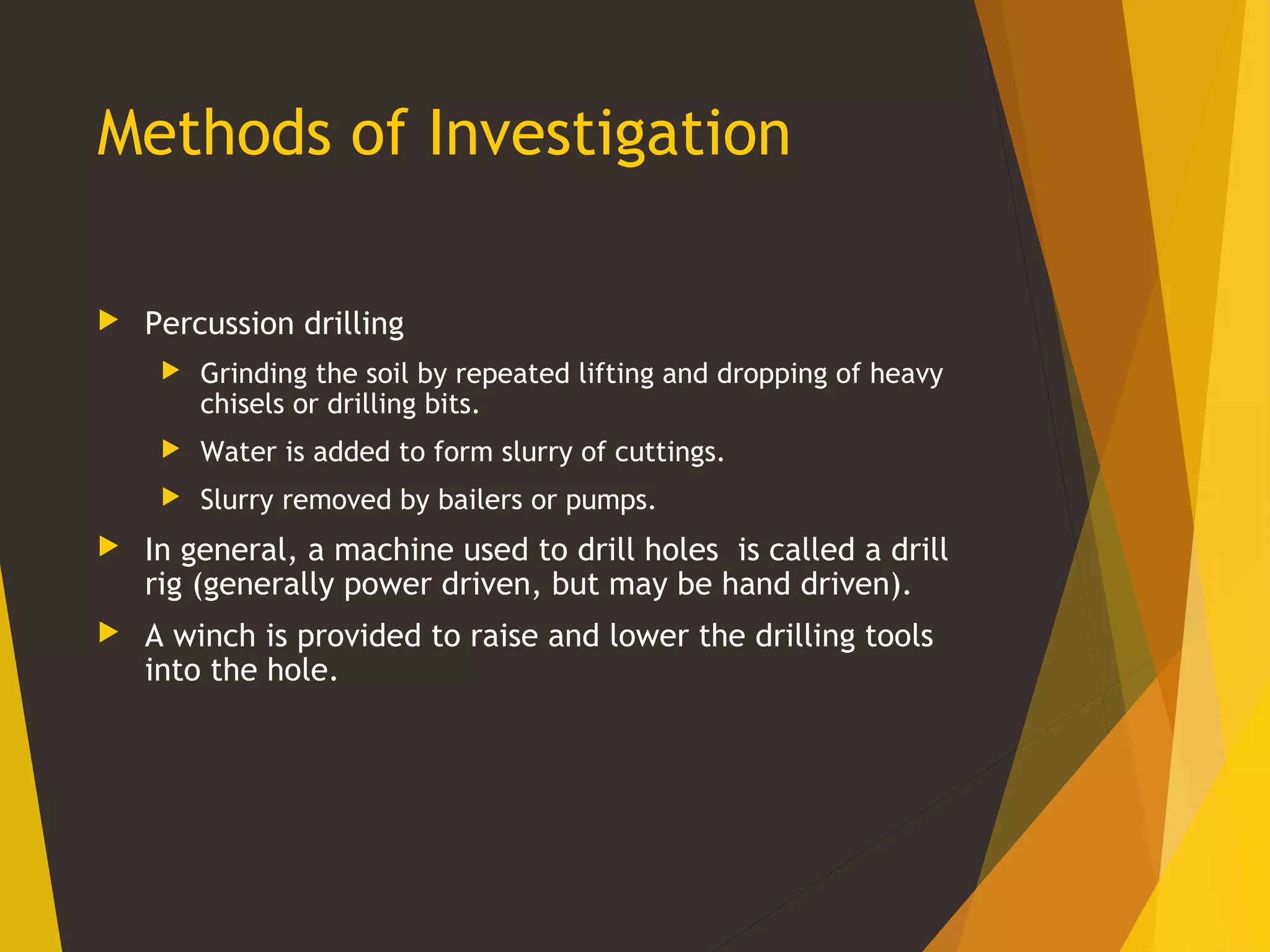 Geological Site Investigation Methods | PPT