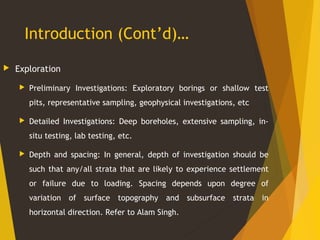 Geological Site Investigation Methods | PPT