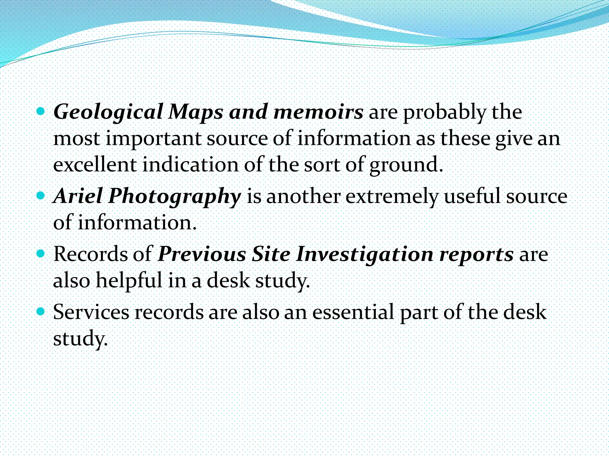 Site investigation | PPTX