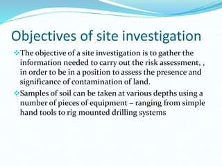 Site investigation | PPTX