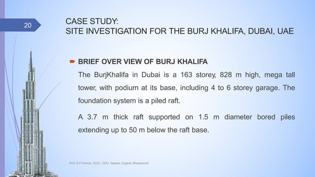 SITE INVESTIGATIONS for HIGH RISE BUILDINGS.pptx