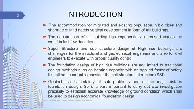 SITE INVESTIGATIONS for HIGH RISE BUILDINGS.pptx