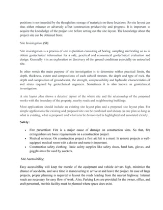 Site layout cpm module4 | PDF