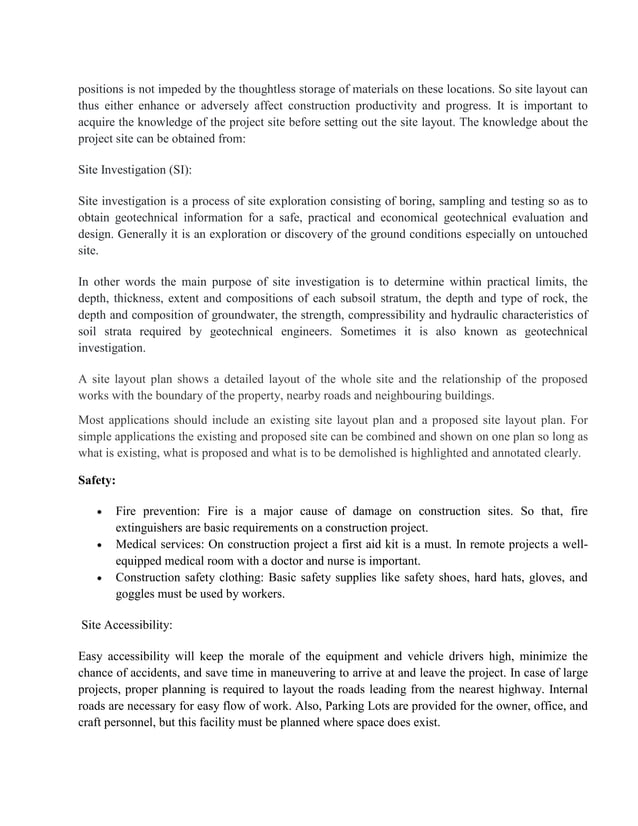 Site layout cpm module4 | PDF