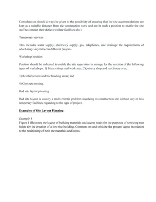 Site layout cpm module4 | PDF