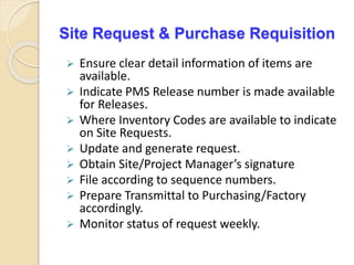 Project Site management - Facade perspective | PPTX