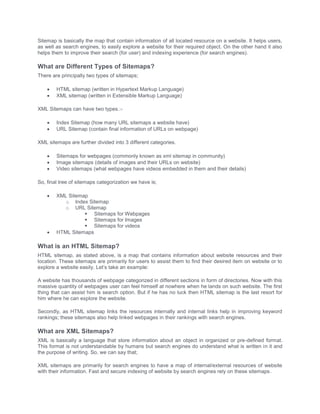 Sitemap In SEO | PDF