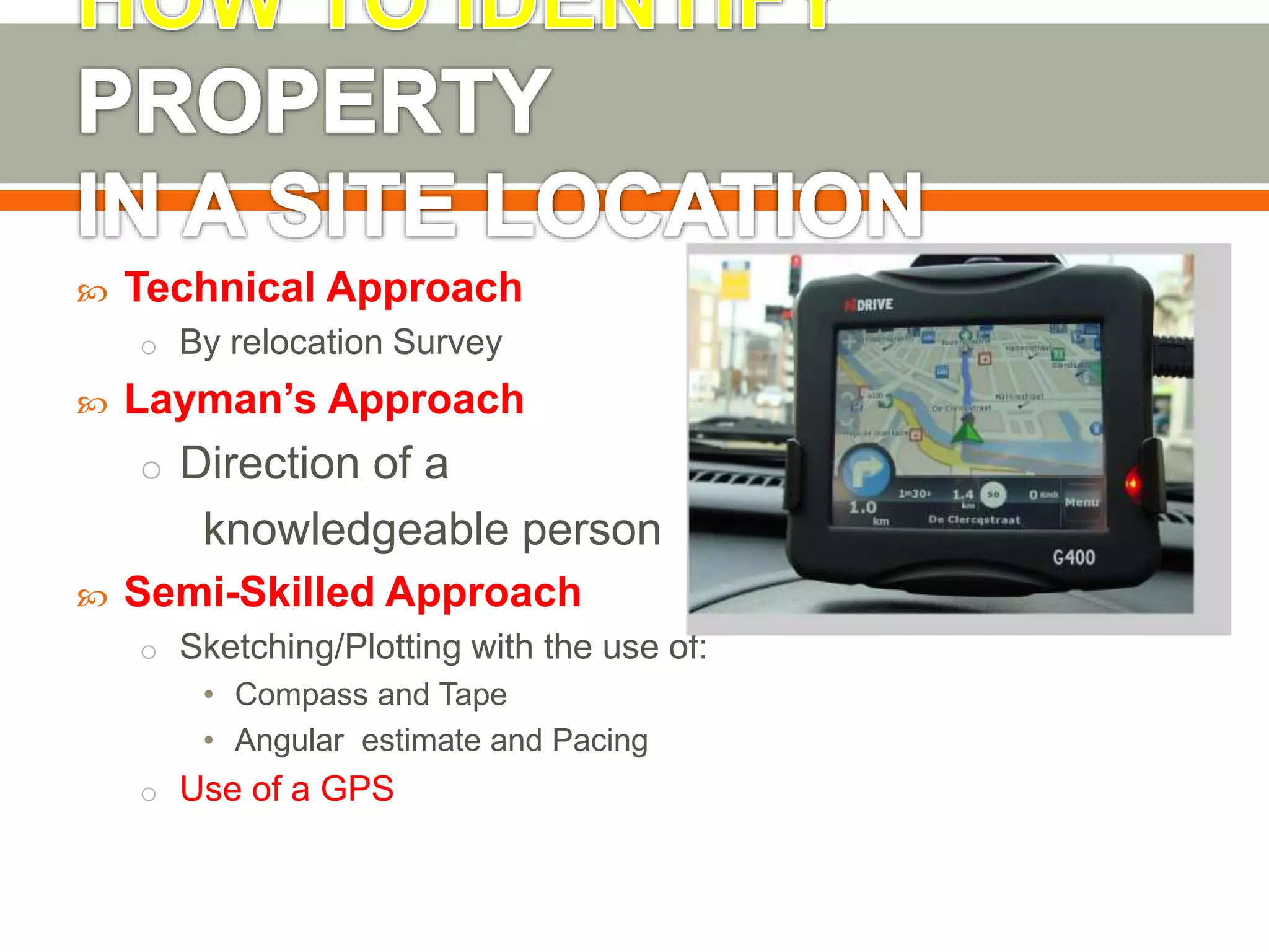 Site location, map reading and lot plotting, | PPTX