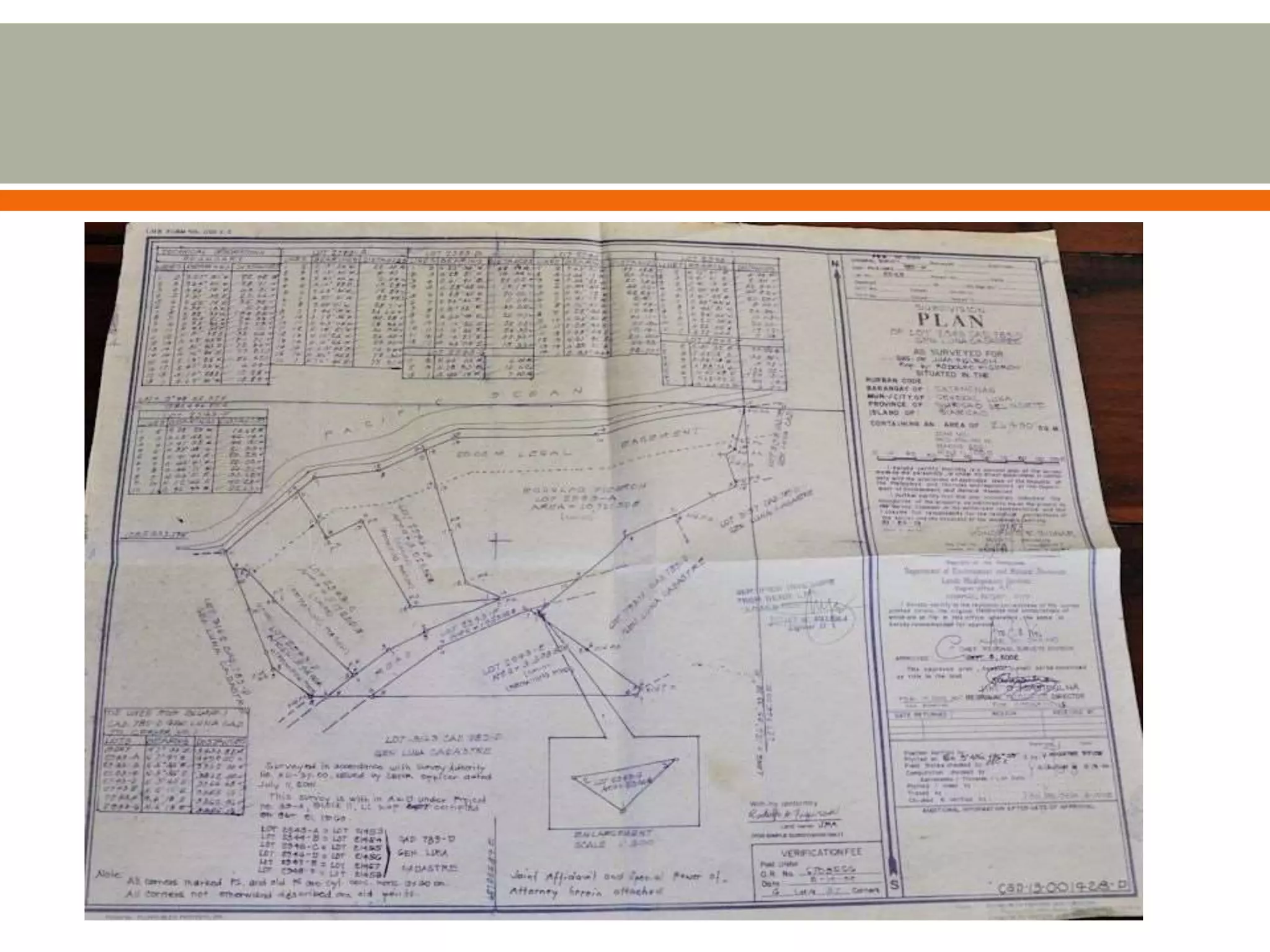 Site location, map reading and lot plotting, | PPTX
