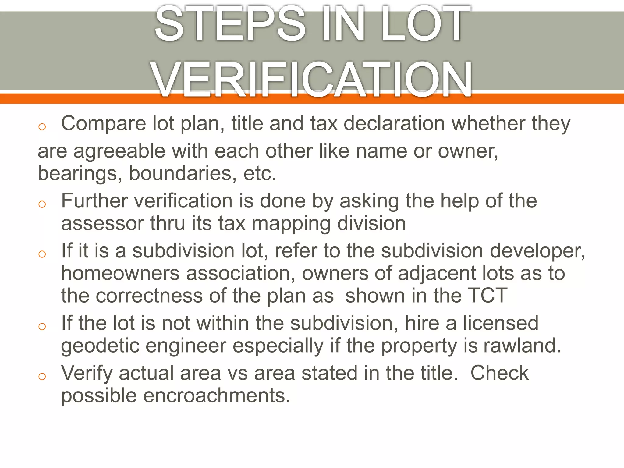 Site location, map reading and lot plotting, | PPTX