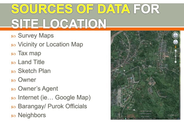 Site location, map reading and lot plotting, | PPTX | Geography | Science
