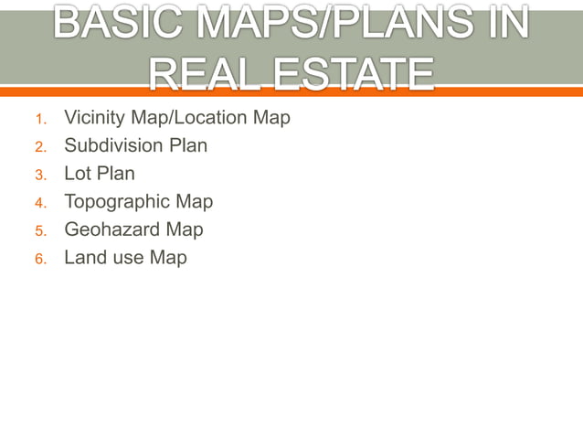 Site location, map reading and lot plotting, | PPTX | Geography | Science