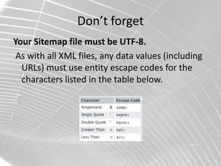 XML Sitemaps 101 | PPTX