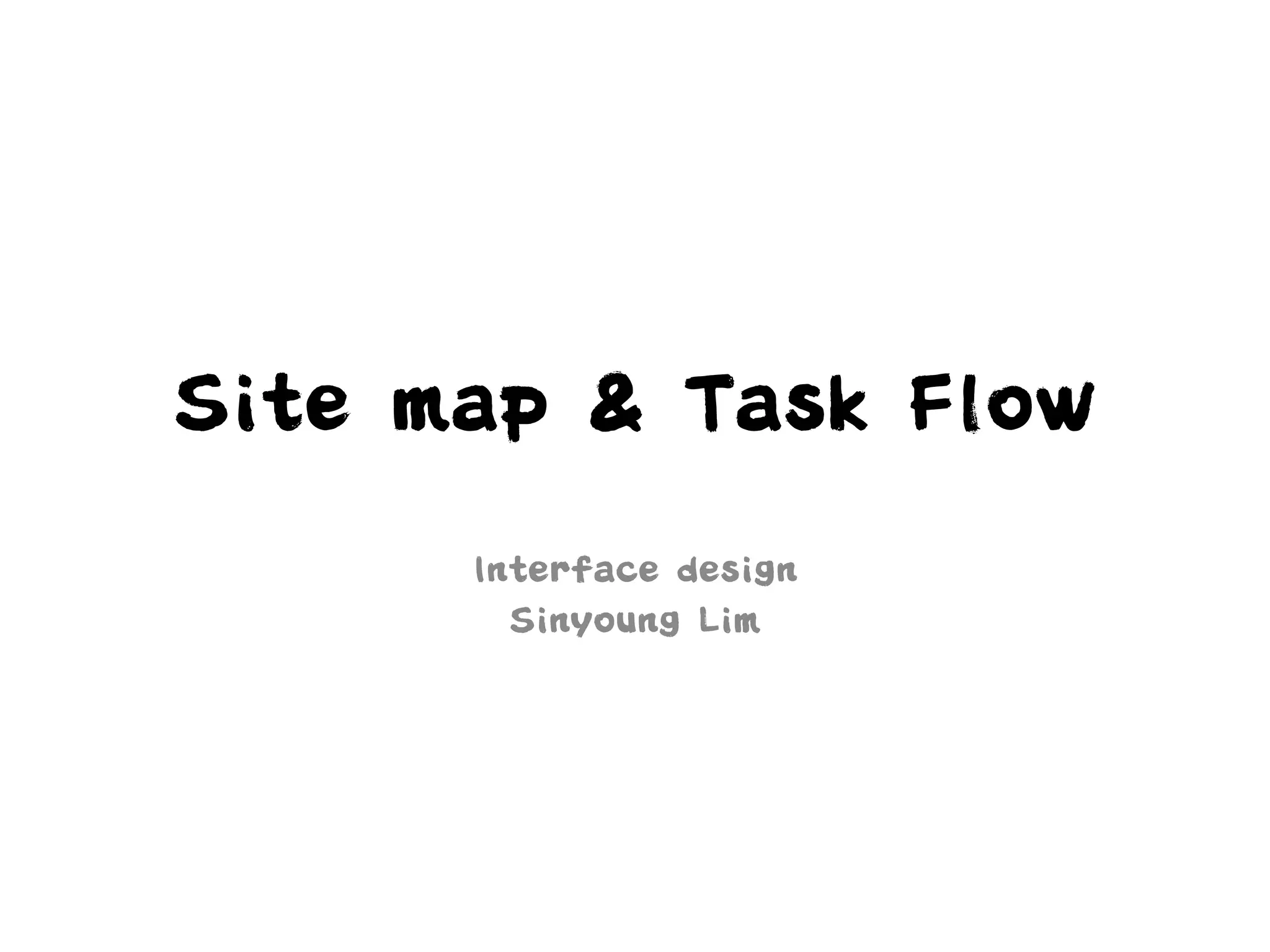 Site map & task flow | PPT