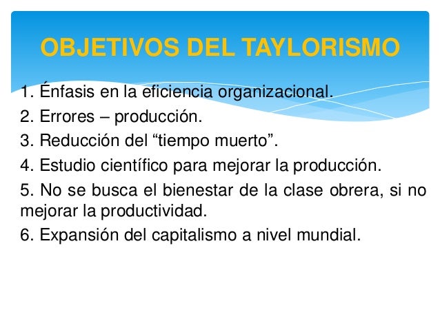 Taylorismo Definicion Que Es Y Ejemplos 2021 Images