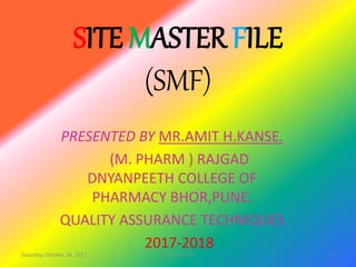 Site master file ppt | PPTX