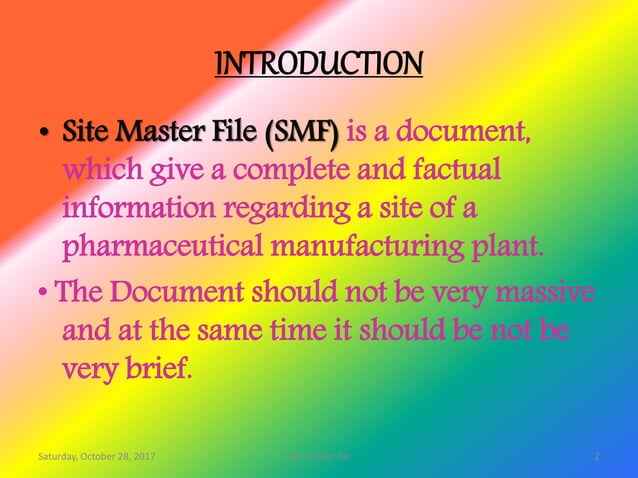 Site master file ppt | PPTX