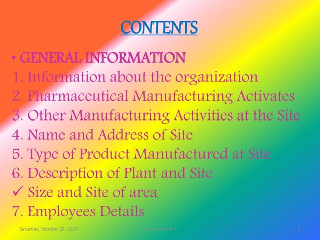 Site master file ppt | PPTX