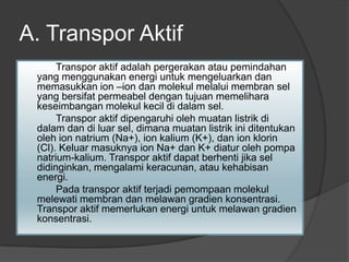 Sitem transpor membran | PPT