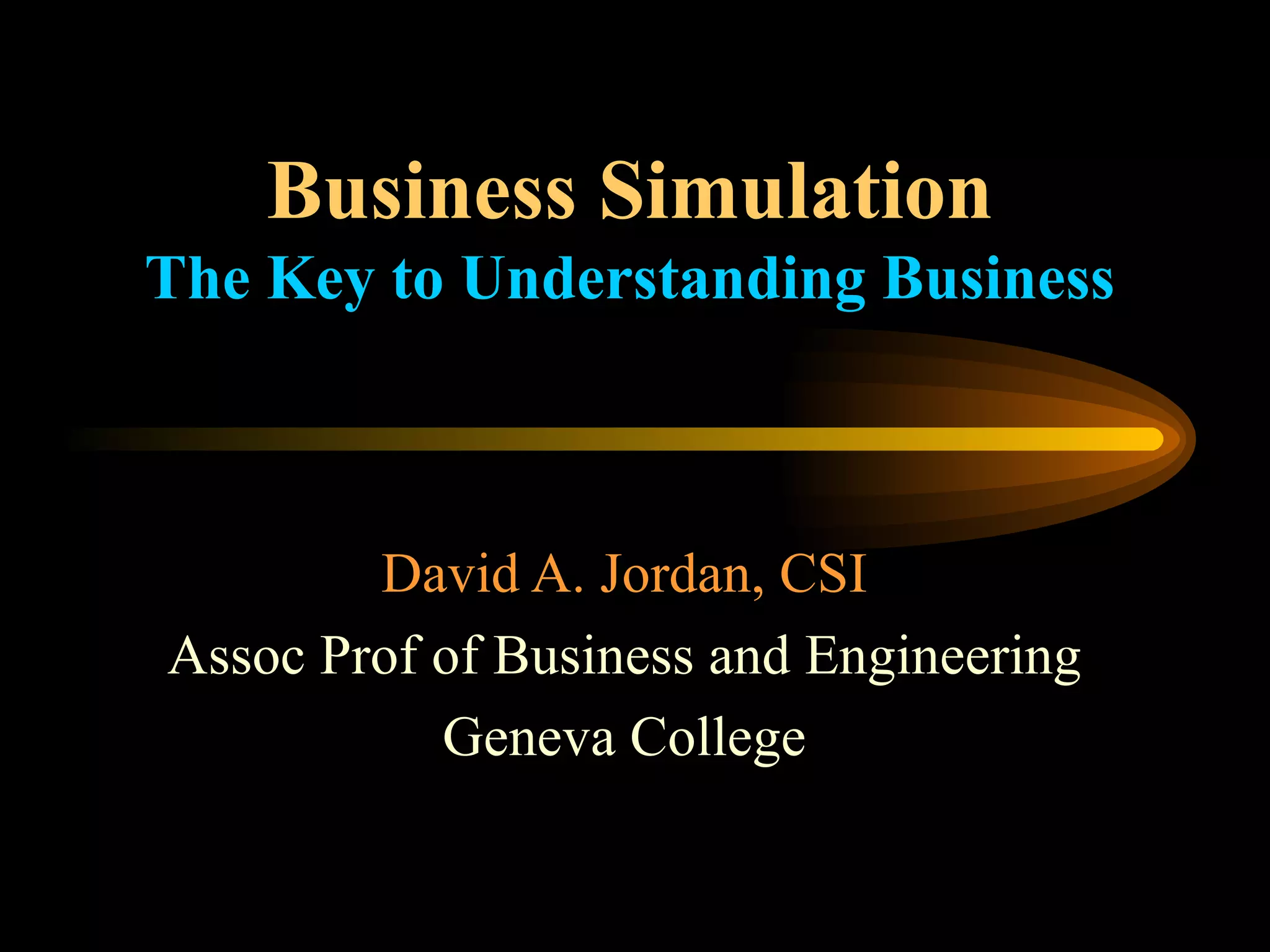 Business Simulations | PPT