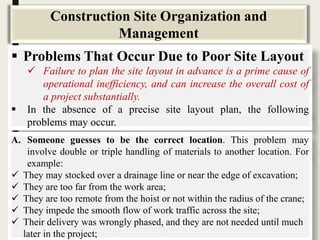 Site Organization.ppt | Civil Engineering Industry | Industries