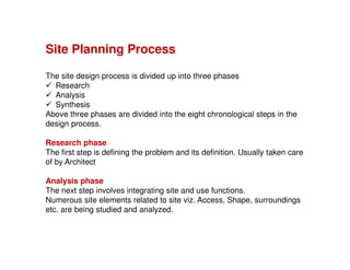Site planning | PDF