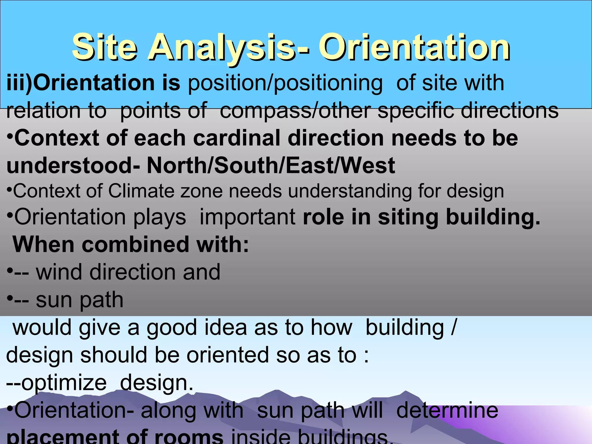 Site Planning in the Context of Architectural Projects | PPT
