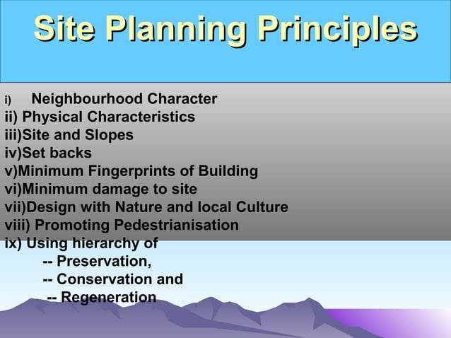 Site Planning in the Context of Architectural Projects | PPT | Civil ...