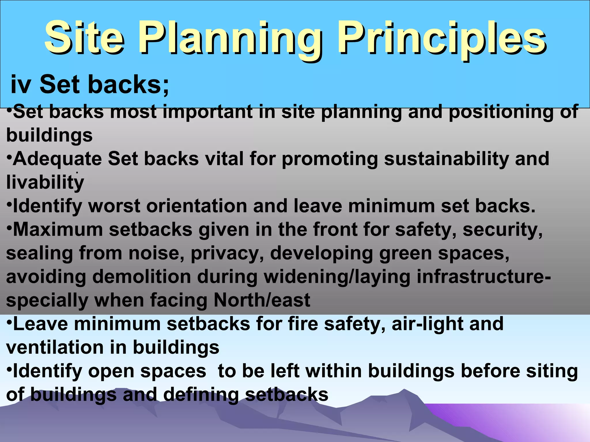 Site Planning for Architectural Projects | PPT