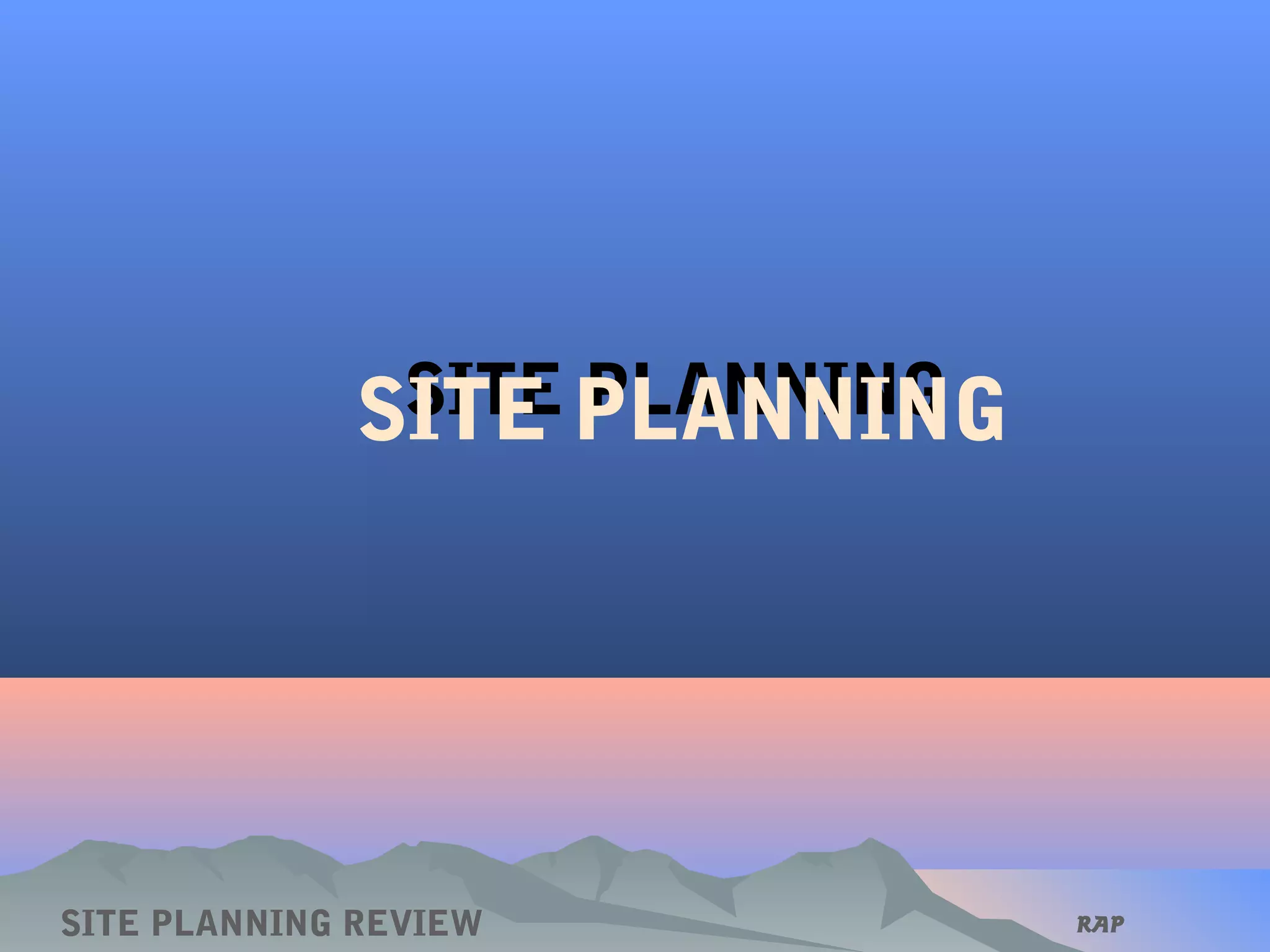 Site planning kevin lynch | PPT