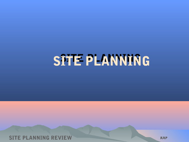 Site planning kevin lynch | PPT