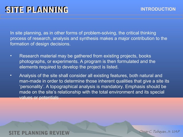 Site planning kevin lynch | PPT
