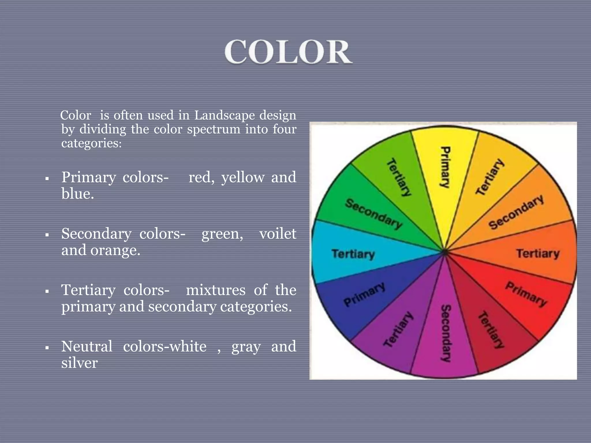 basic elements of landscape architechture | PPTX