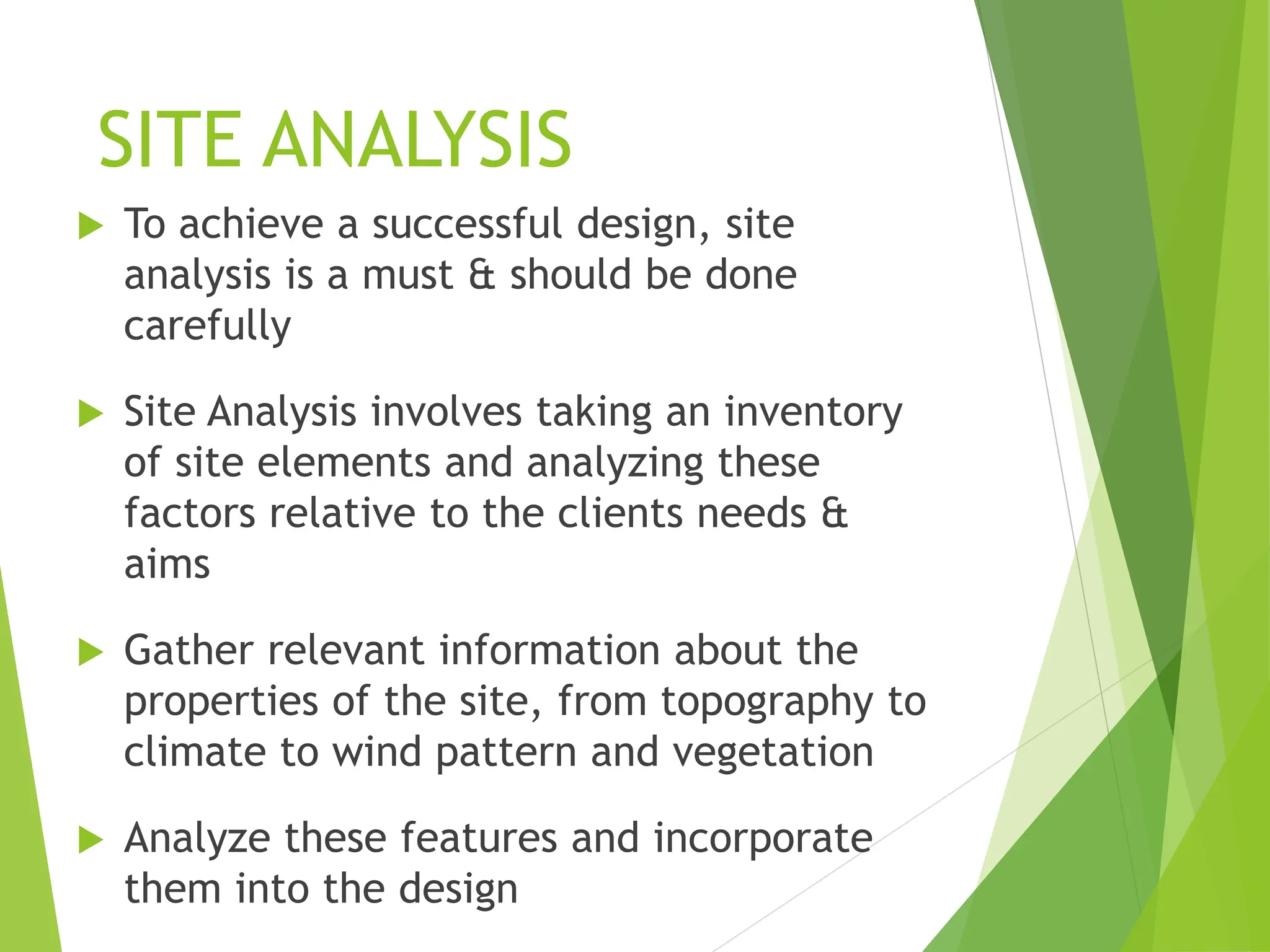 SITE PLANNING PARAMETERS for landscape design.pptx