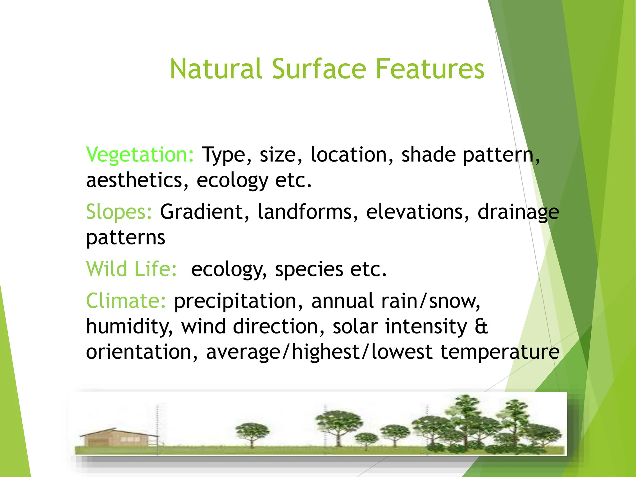 SITE PLANNING PARAMETERS for landscape design.pptx