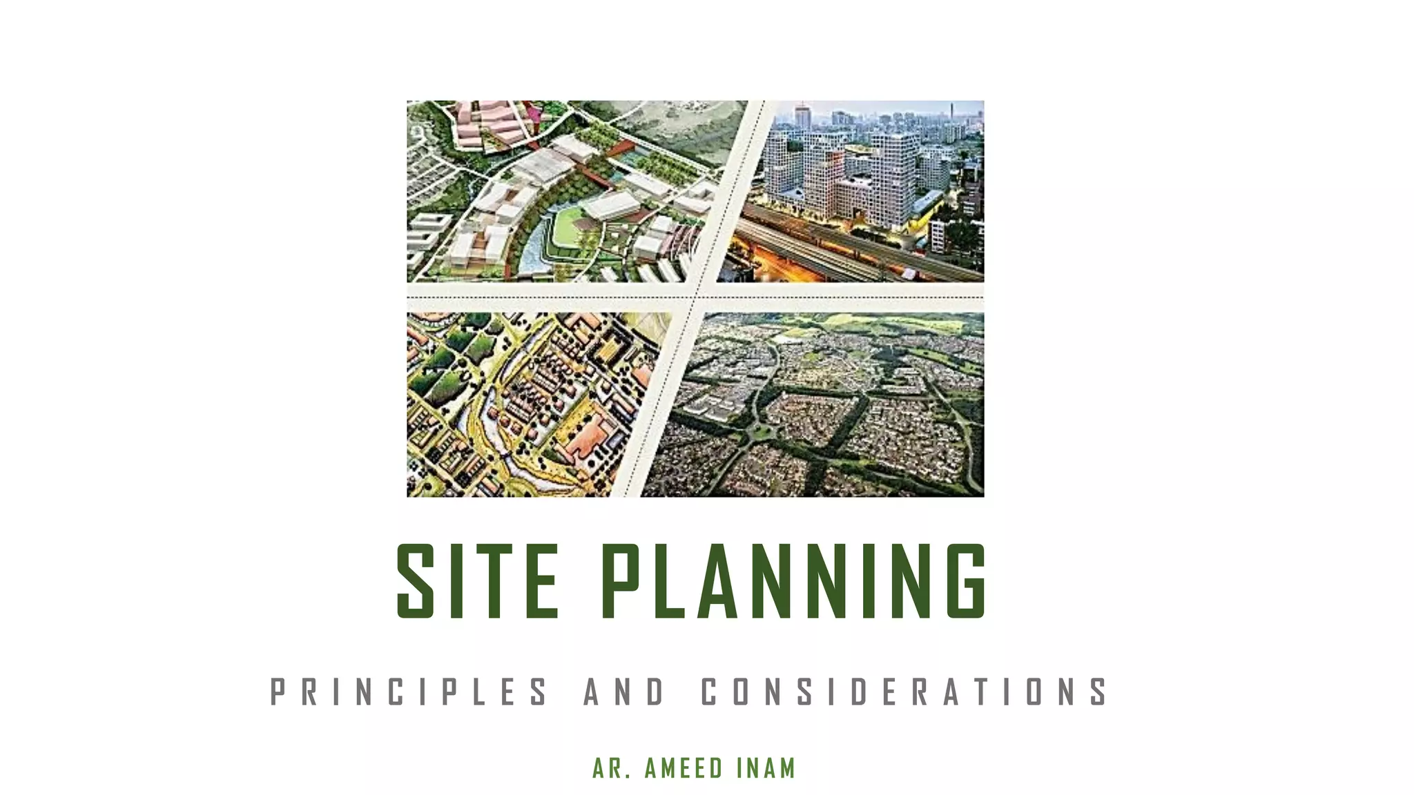 Site Planning- Principles and Considerations | PDF