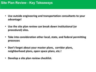 Site plan review sneapa final | PPTX