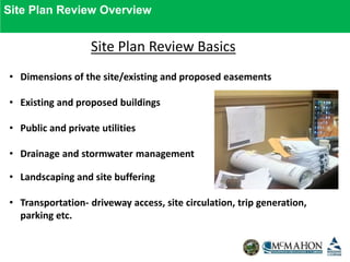 Site plan review sneapa final | PPTX
