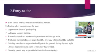 Site & plant security ppt | PPTX
