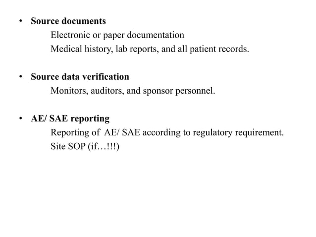 Site qualification visit | PPTX | Medical Health