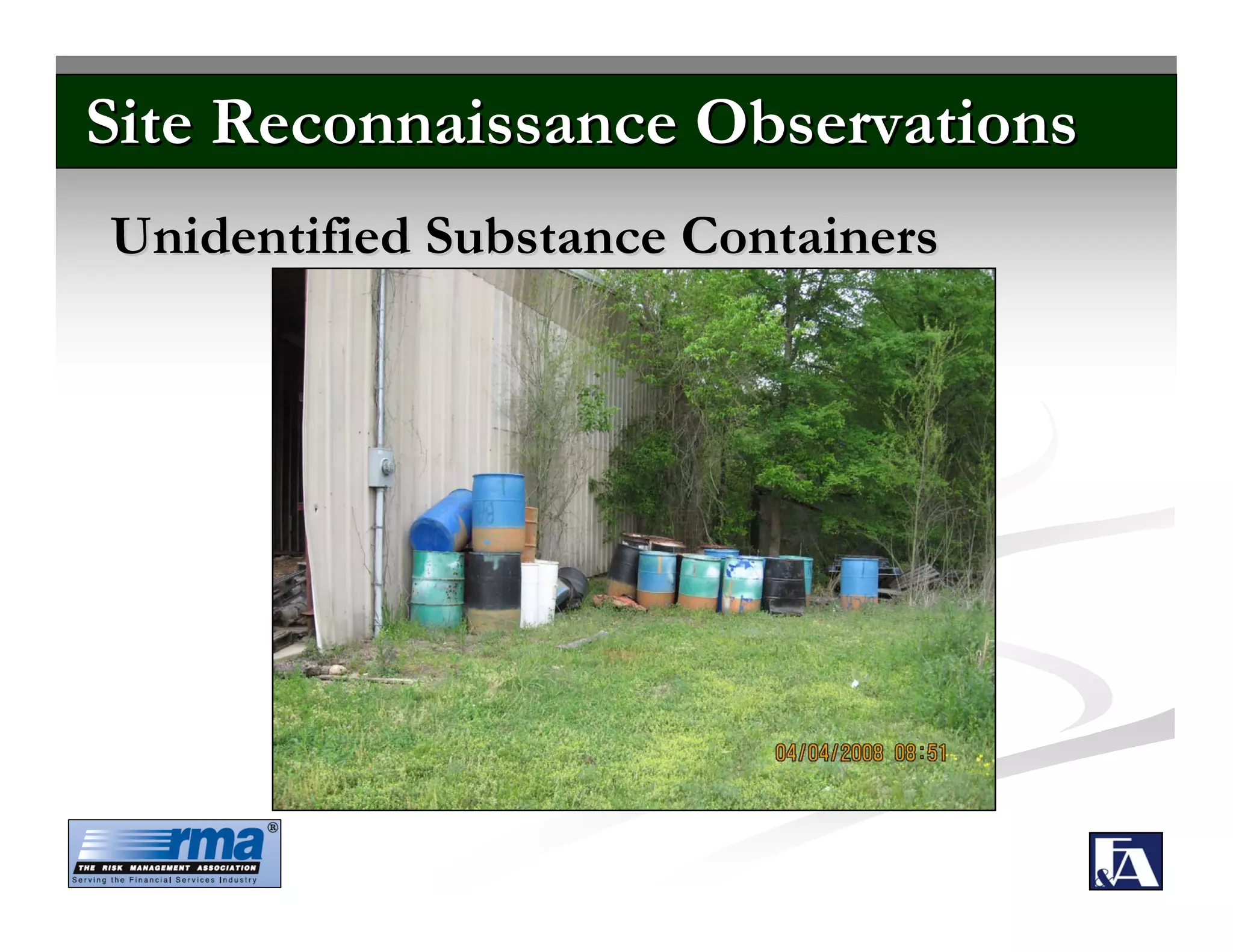 Phase I ESA Site Reconnaissance | PDF