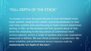 Site (Service) Reliability Engineering | PPTX