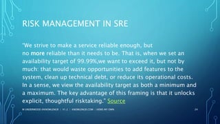 Site (Service) Reliability Engineering | PPTX