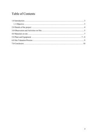 Site visit report | PDF | Civil Engineering Industry | Industries