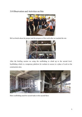 Site visit report | PDF | Civil Engineering Industry | Industries