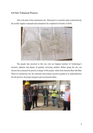 Site visit report | PDF | Civil Engineering Industry | Industries