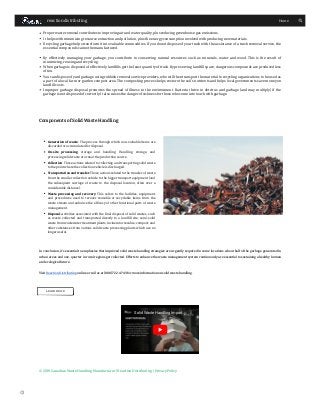 Solid Waste Handling: An Introduction | PDF
