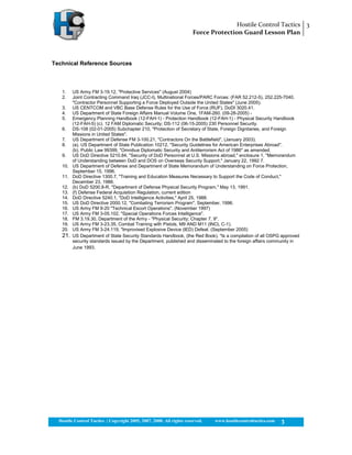 Force Protection Site Guard - Course Syllabus | PDF