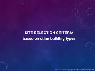 Site selection | PPTX