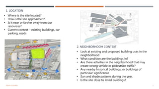 Site selection and site planning | PPTX